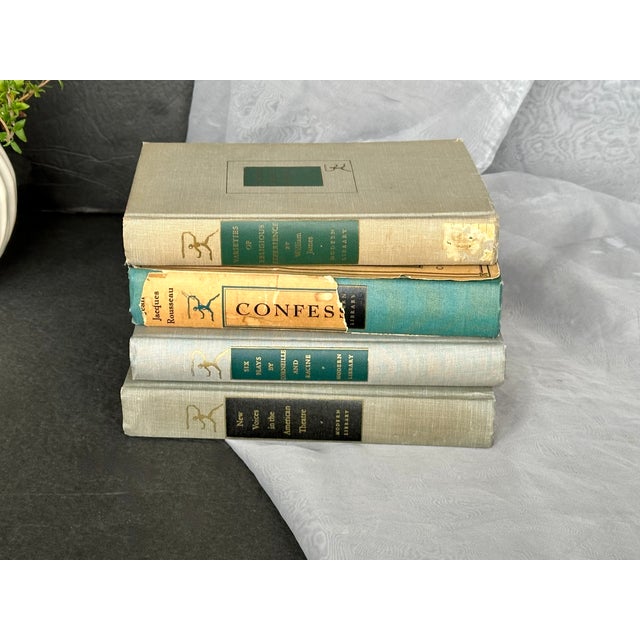Modern Library Book Set of 4 | Chairish