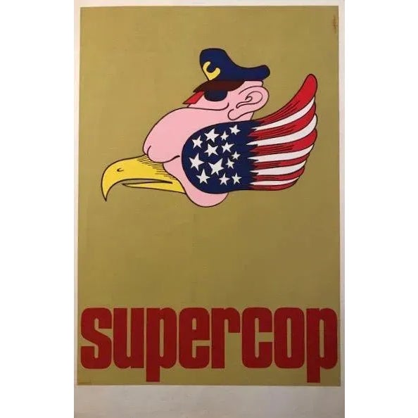 1969 Original Quebec Poster, Supercop (Movie Poster. American Flag ...