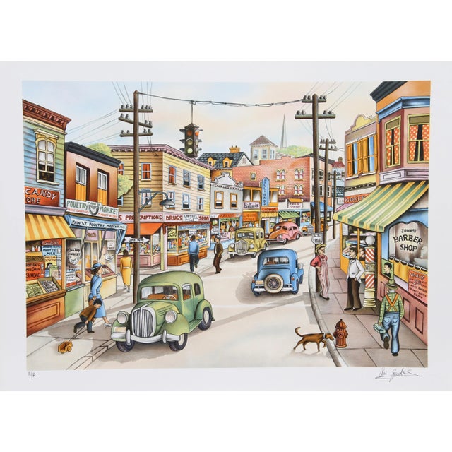 Ari Gradus, Main Street Usa, Lithograph | Chairish