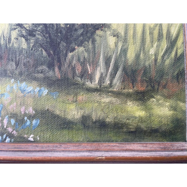 1973 Texas Landscape Bluebonnet Oil Painting on Canvas by Artist ...