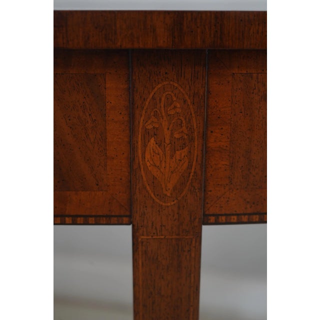 Wellington Hall Mahogany Console Sofa Table W. Inlay | Chairish