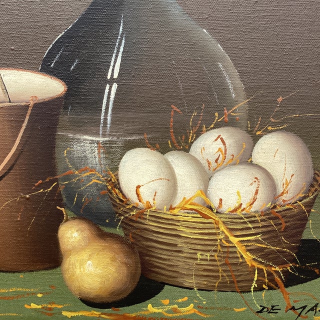 Mid 20th Century French Artist Violette De Mazia Framed Painting on ...