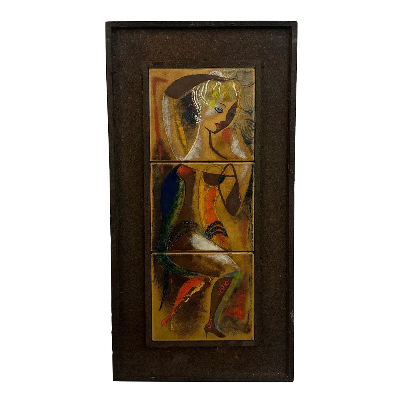 1960s Vintage Tile Art | Chairish