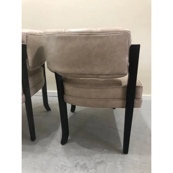 20th Century Larry Laslo Channel Back Chairs- a Pair | Chairish