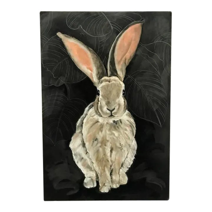 "Jack Rabbit 2" Original Expressionist Pastel Drawing | Chairish