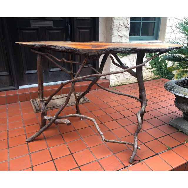 Vintage Twig Console Table | Chairish