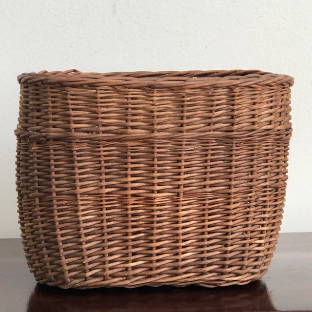 Rustic French-Style Country Basket | Chairish