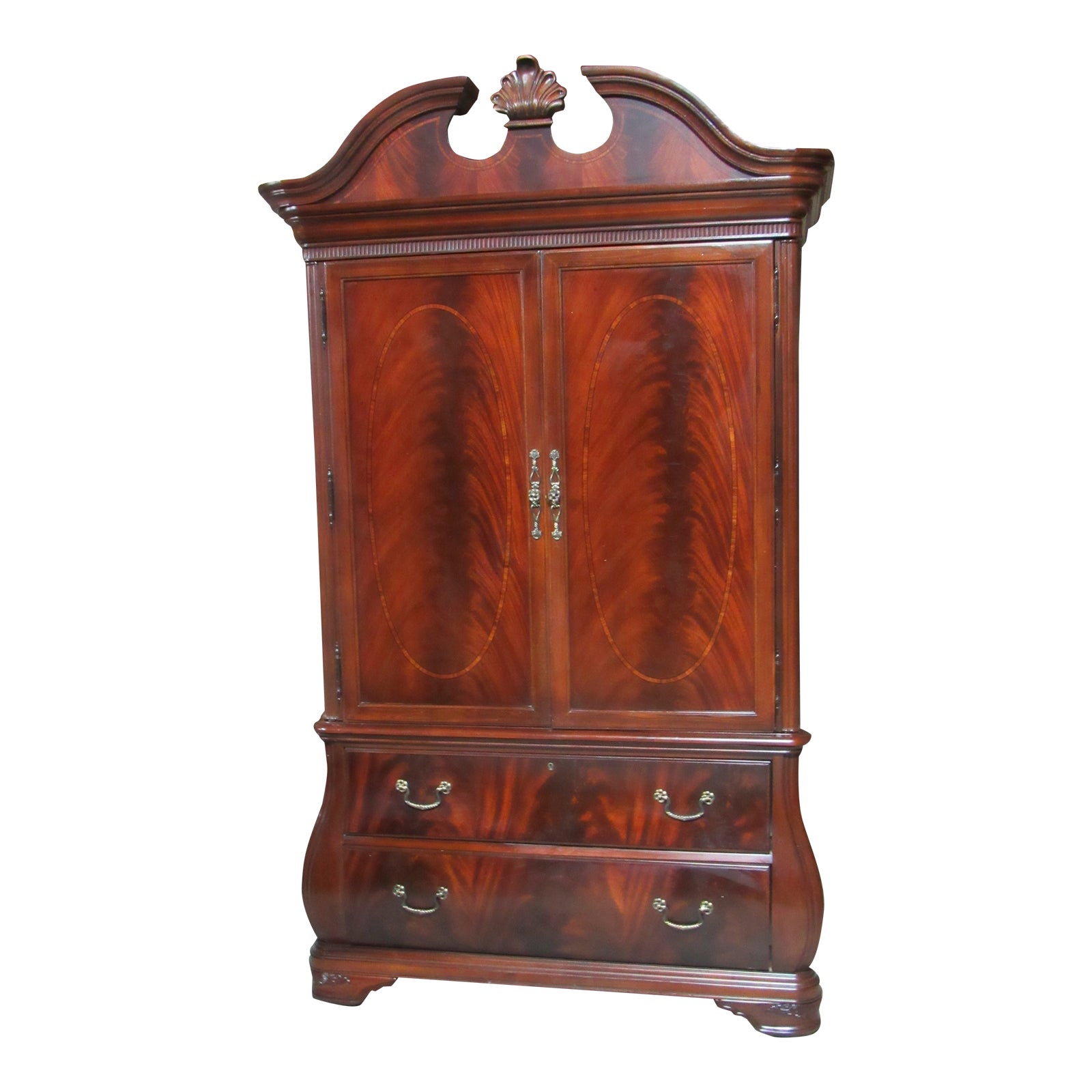 Thomasville Four Piece Mahogany Wardrobe | Chairish