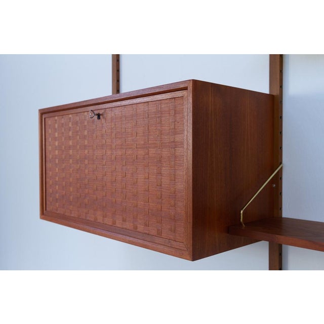 Danish Modern Modular Teak Wall Unit by Poul Cadovius for Cado, 1960s ...
