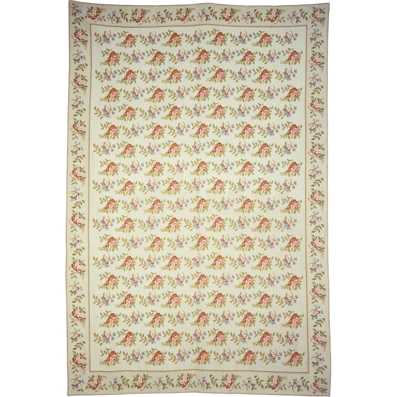 Antique Needlepoint Rug | Chairish