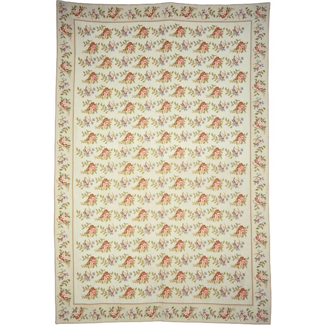Antique Needlepoint Rug | Chairish