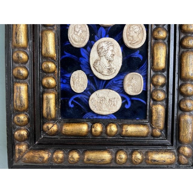 Baroque Style Wood Frame With 19th Century Italian Grand Tour Plaster ...