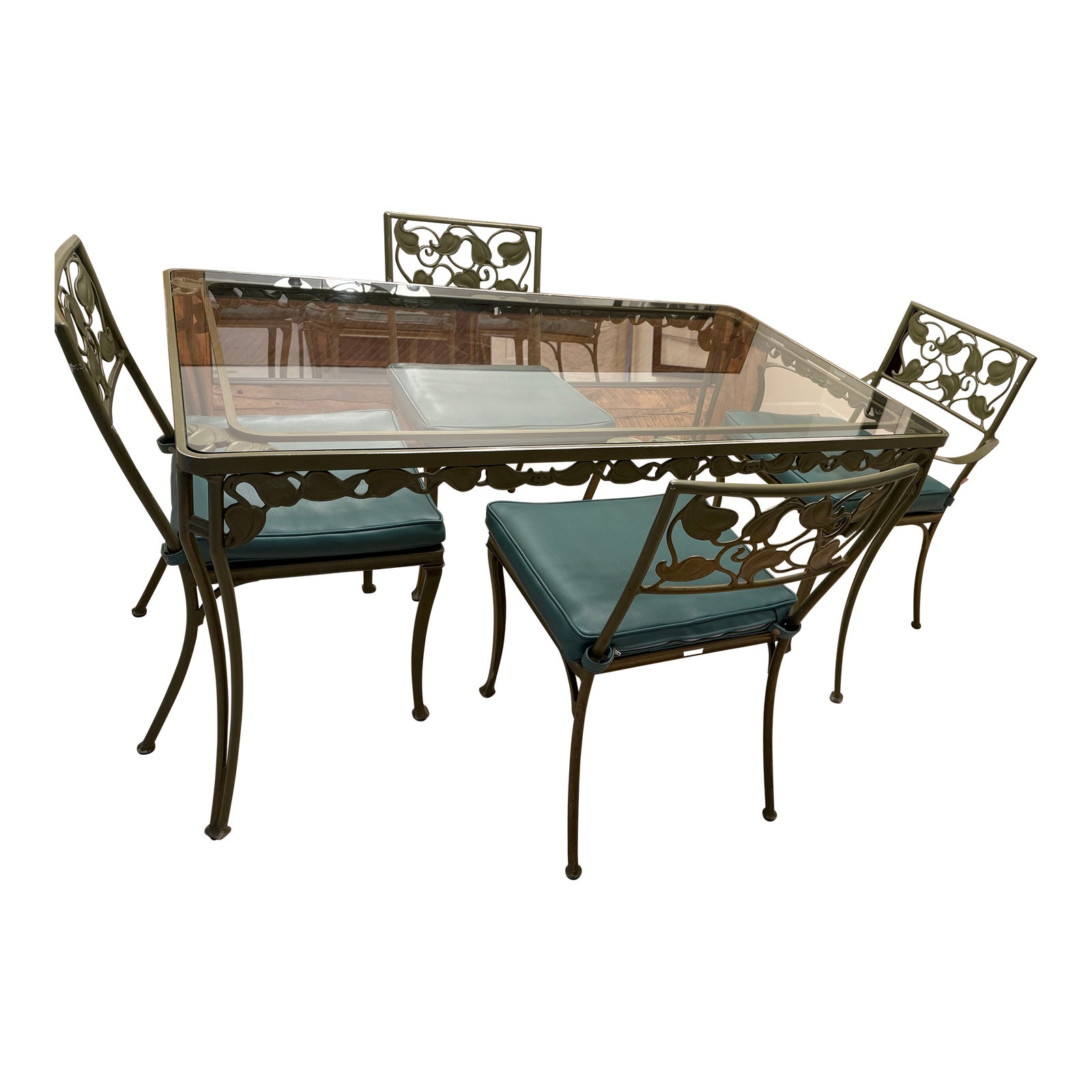 1980s Vintage Attributed to Brown Jordan Dining Set | Chairish