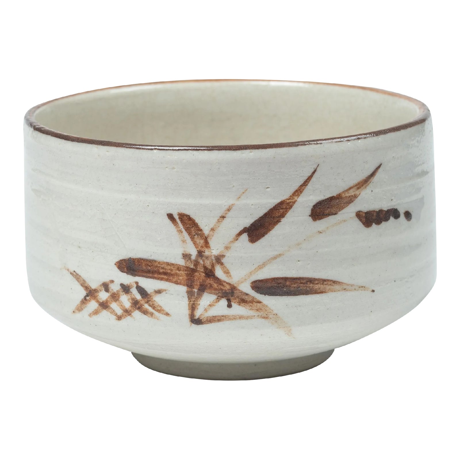 Shino Chawan With Iron-Brush Decoration | Chairish