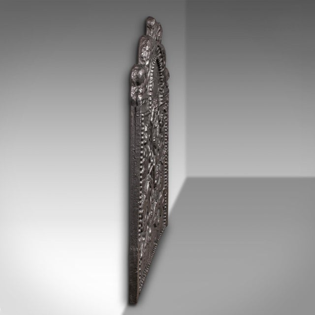 1800 Large Antique Decorative Fire Back | Chairish