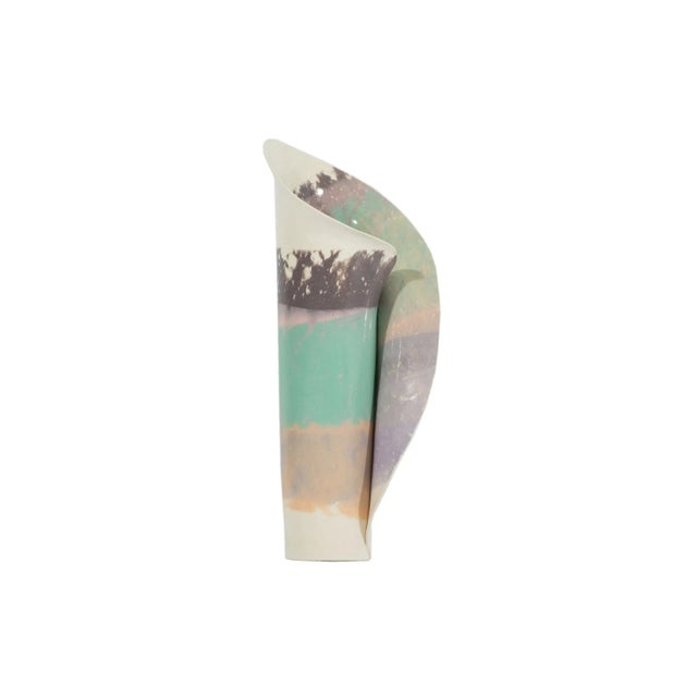 Janet Starkey Signed Postmodern Ceramic Vase | Chairish