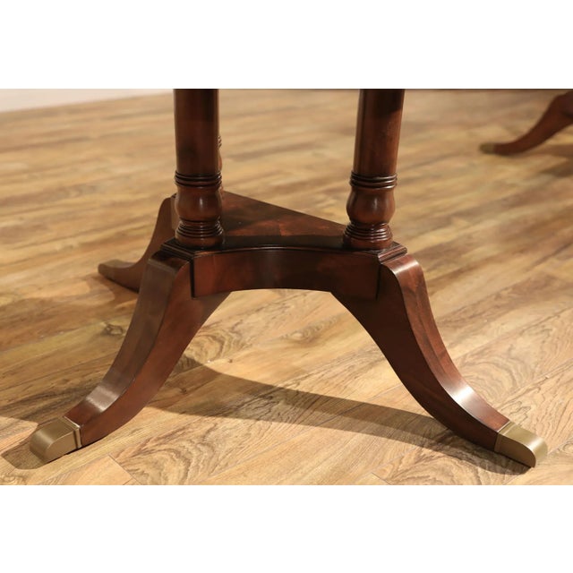 Round to Oval Mahogany Dining Table Seats 12 -Traditional Round ...
