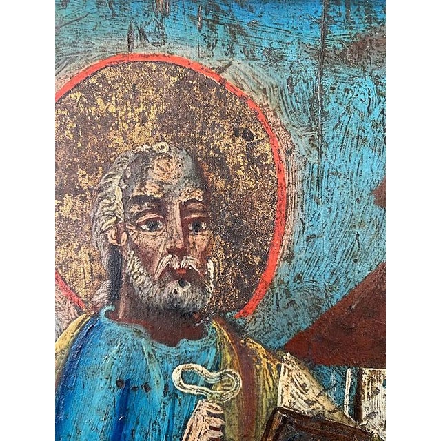 Early 20th Century Antique Religious Icon Painting | Chairish
