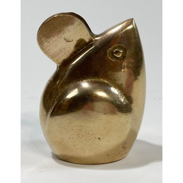 Solid Brass Mouse Paper Weight | Chairish