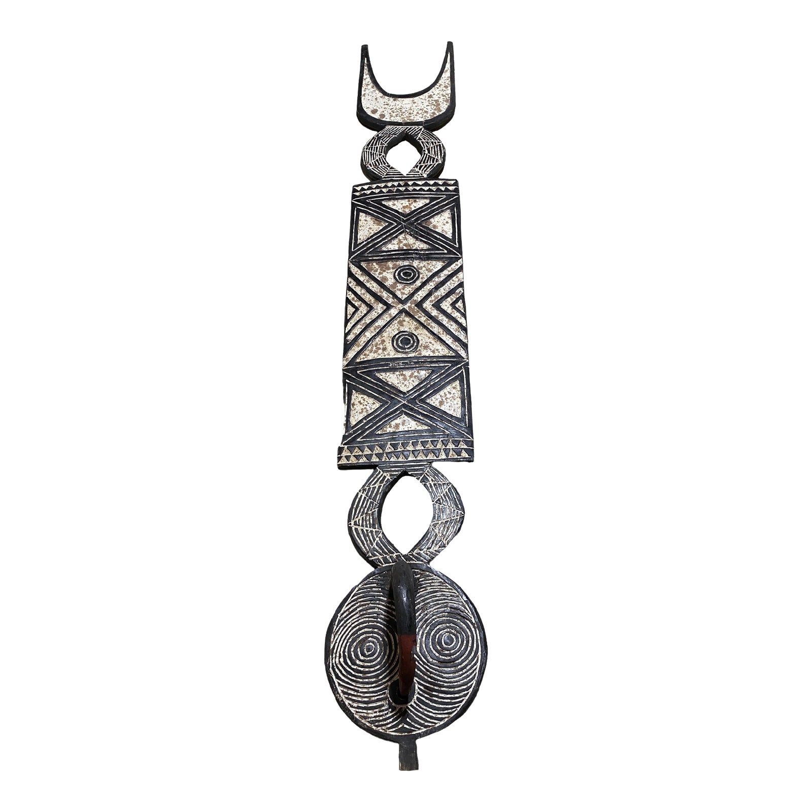Large African Bobo Bwa Plank Mask Burkina Faso 79.5" H | Chairish