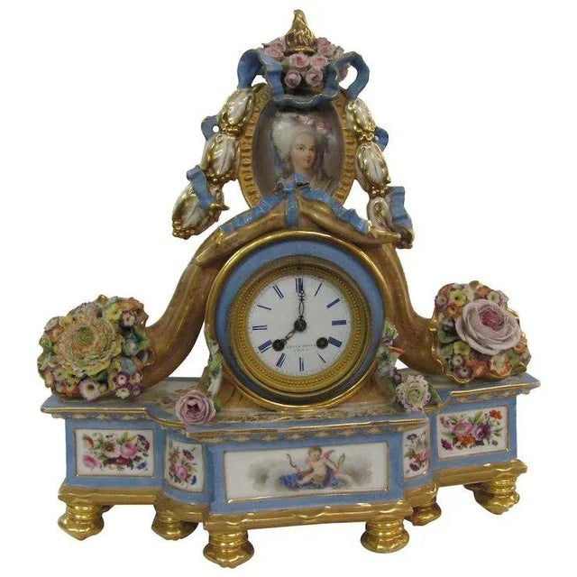Jacob Petit A Paris Porcelain Clock | Chairish