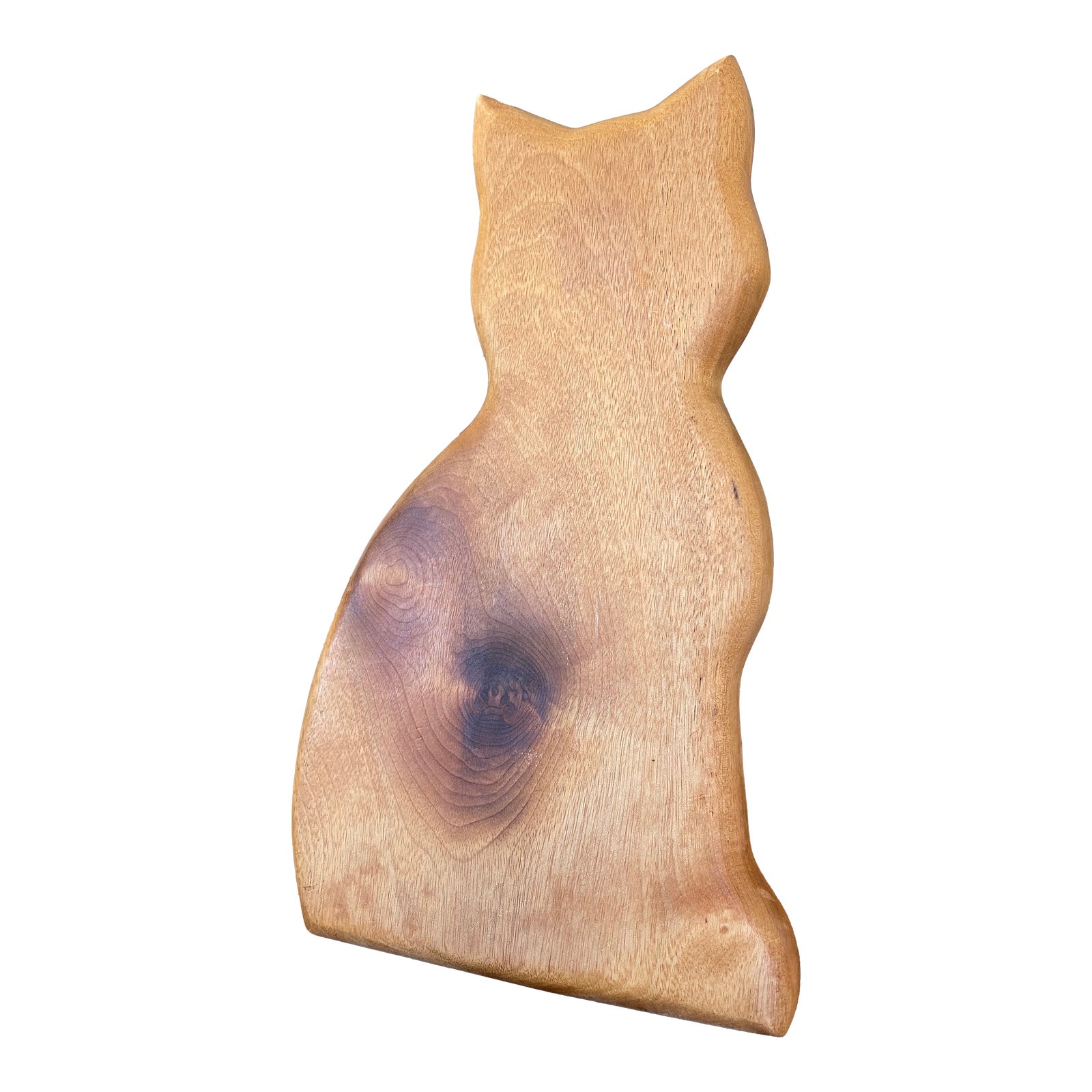 Vintage Heritage Myrtle Wood Cat Silhouette Sculpture - Coos Bay ...