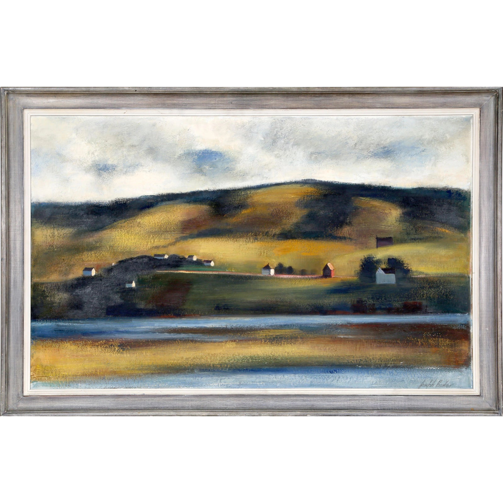 Joseph Barber, Margaree Valley, Nova Scotia, Oil on Masonite, Signed l ...