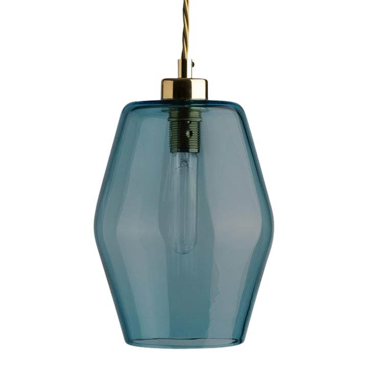 Pick-N-MIX Pendant Flask Standard - Plain Copper Blue Glass Colour ...