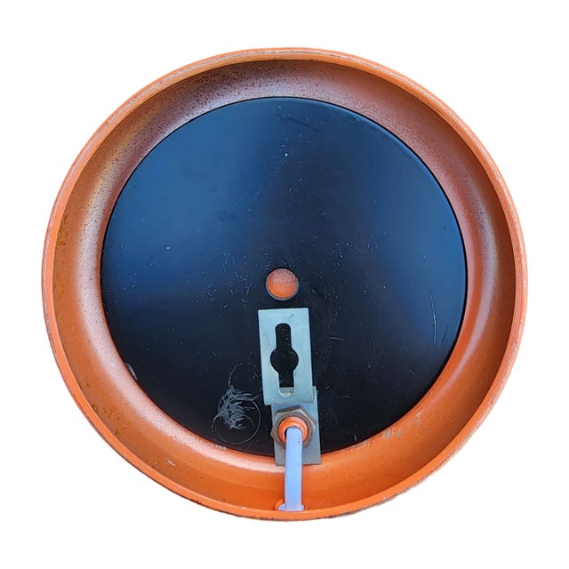 Vintage Orange Painted Metal Adjustable Gooseneck Desk Task Lamp | Chairish