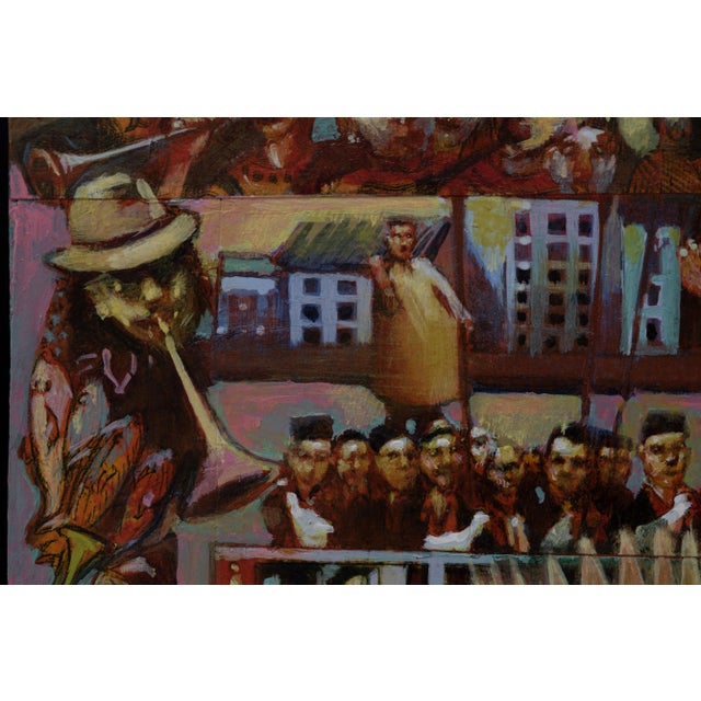 James Feeham "Tuscan Regatta" Painting Mixed Media Oil, Wax & Collage ...