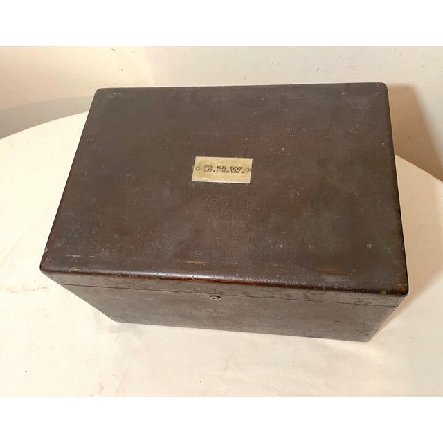 Quality Antique 1800's Handmade Wooden Glass Cigar Tobacco Humidor Box ...