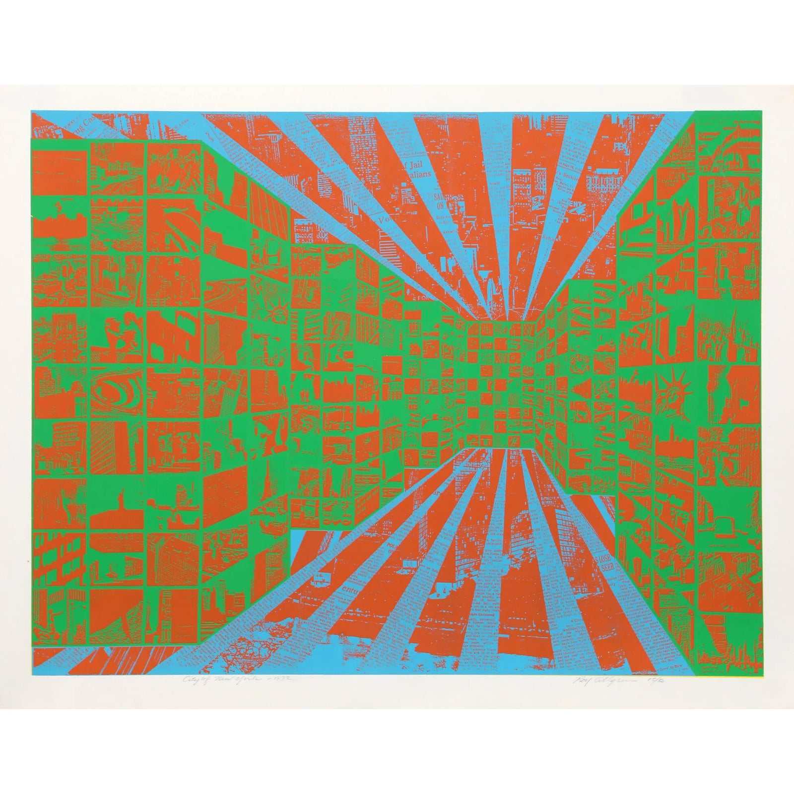 Roy Ahlgren "City of New York" Silkscreen | Chairish