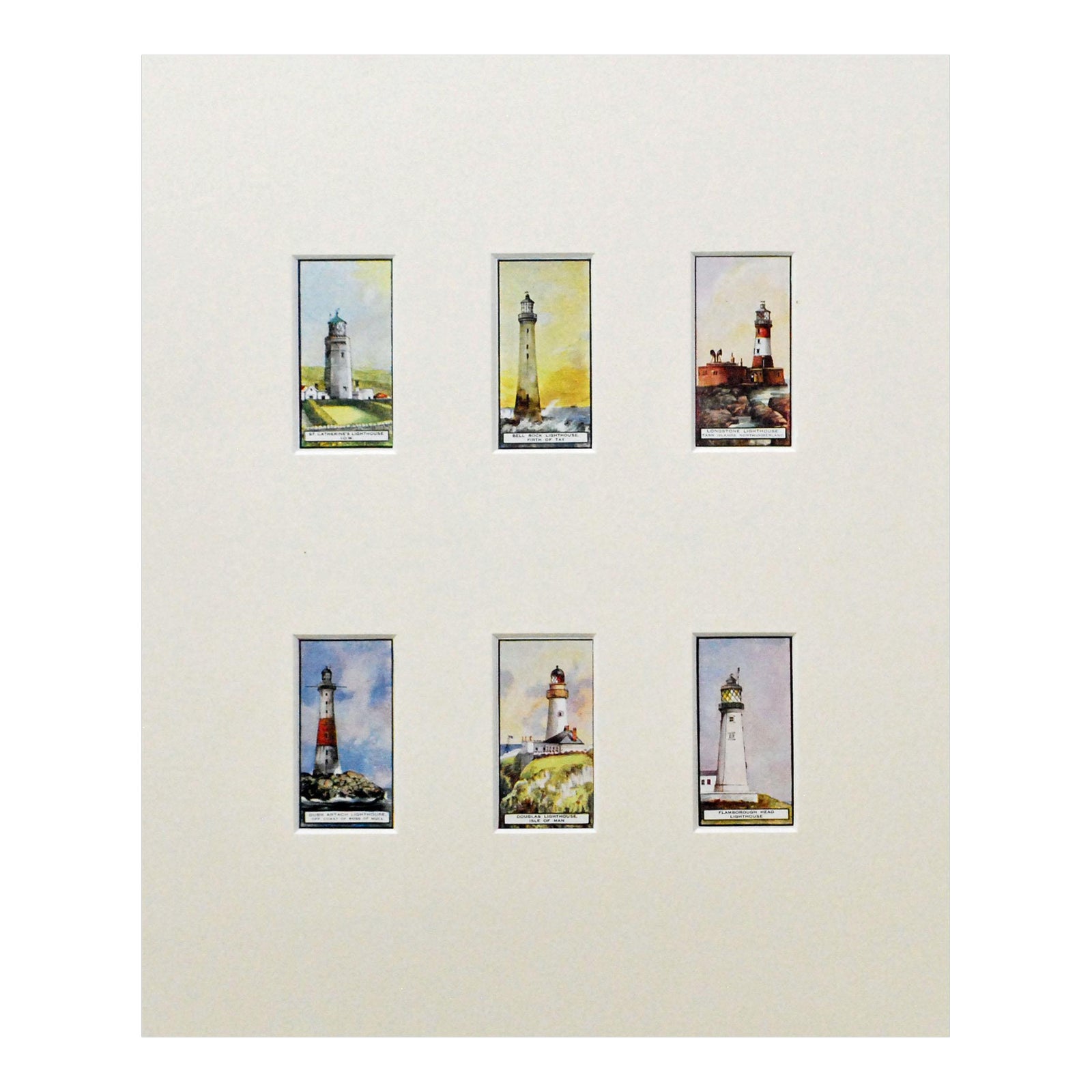 1926, Lighthouse Collector Cards, England, Set of 6 | Chairish