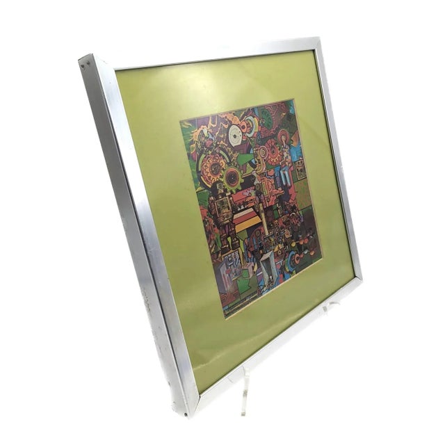 1970s Abstract Modernist Figurative Original Collage on Paper by Robert ...