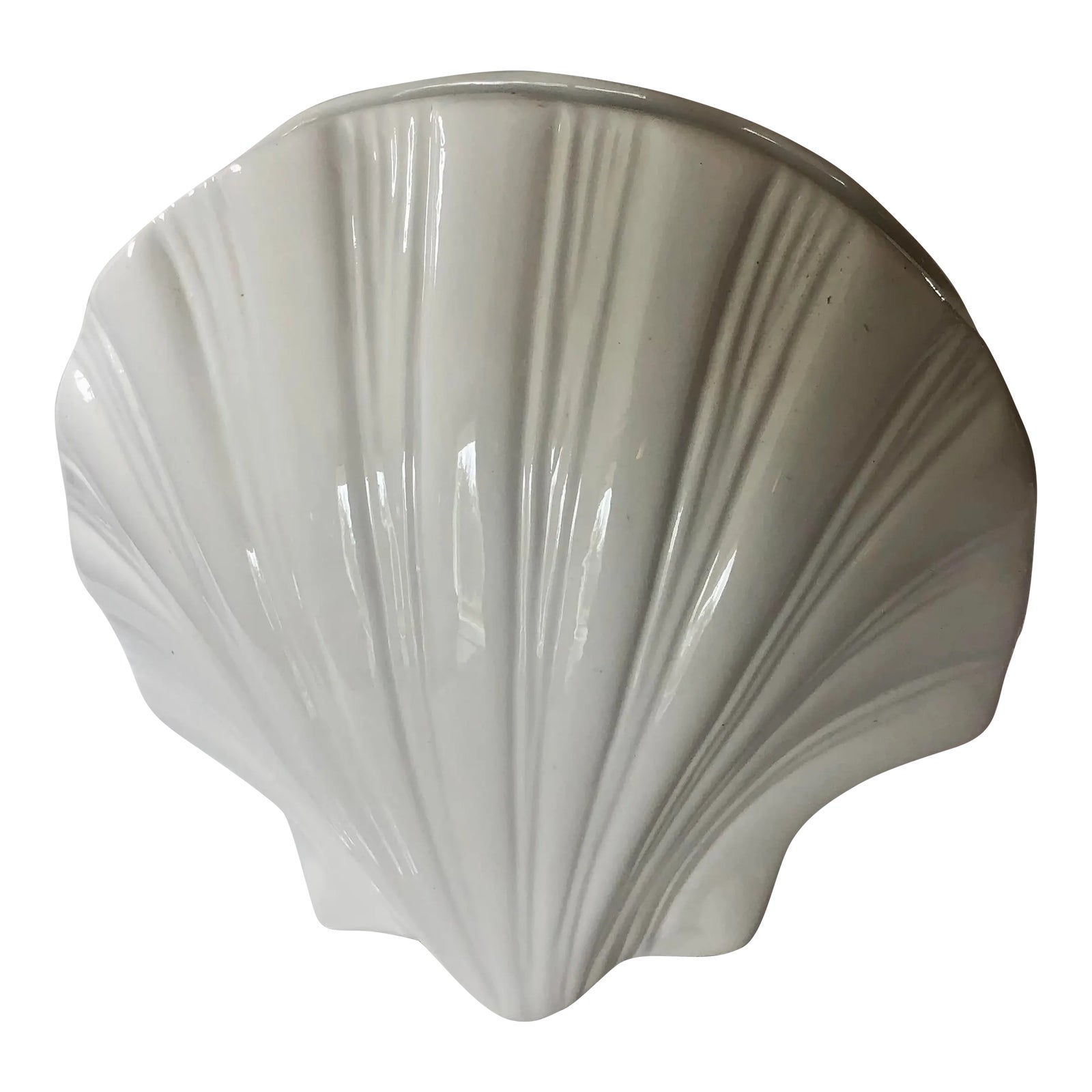 1950s Italian Clam Shell Vase | Chairish