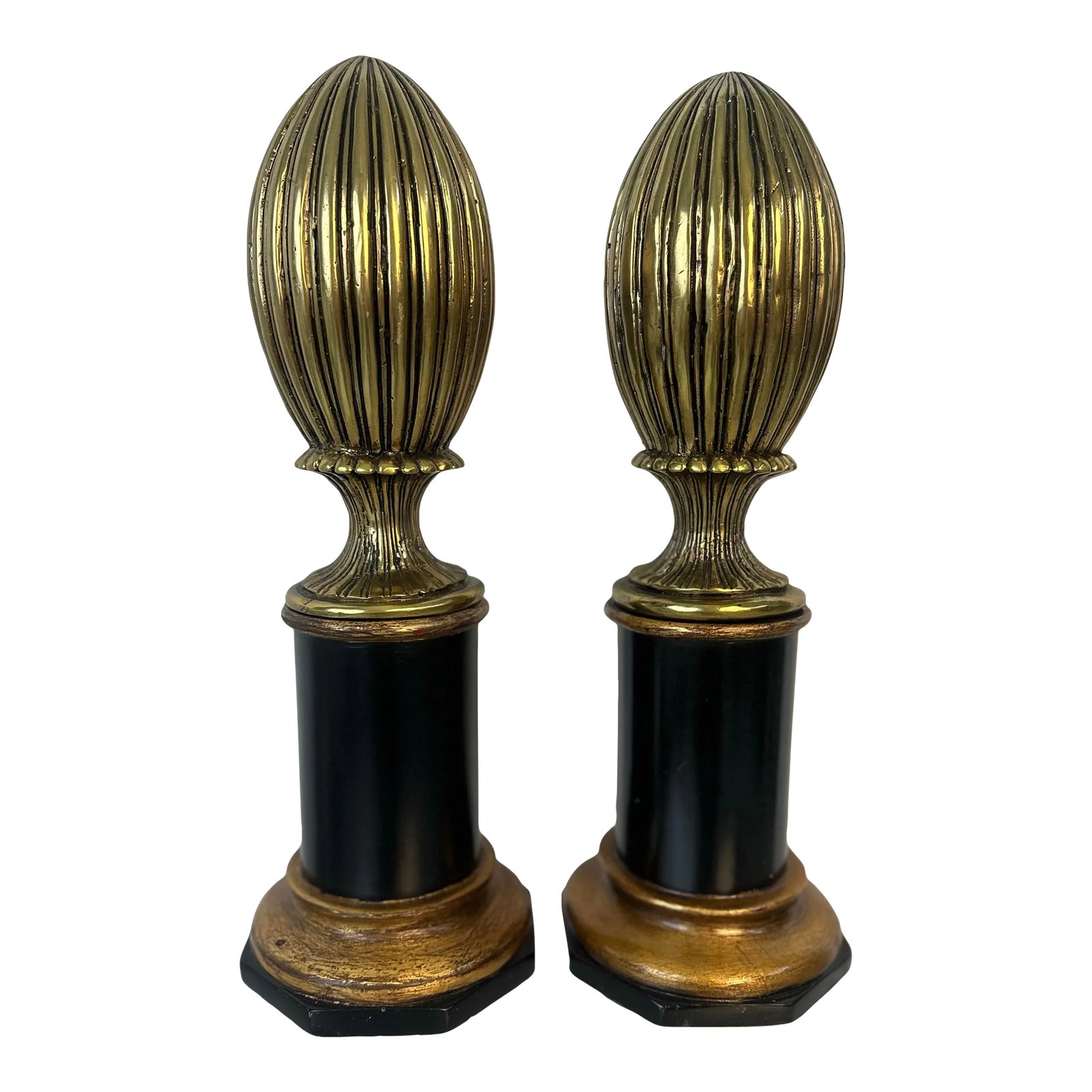 Pair of Sculptural Finials | Chairish