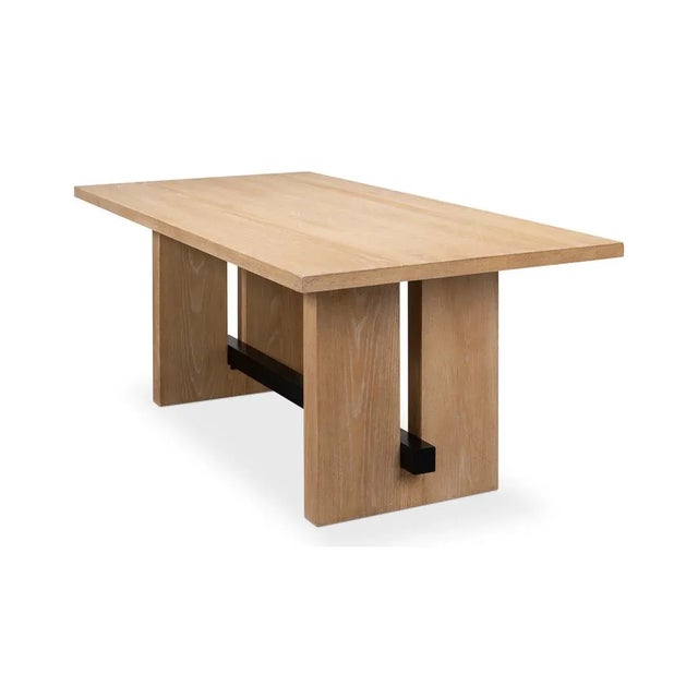 Modern Oak Dining Table | Chairish