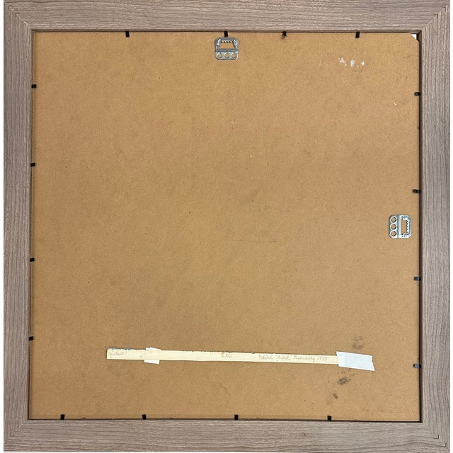 Mid Century Abstract Mixed Media Print, Signed by Artist Edith Beck ...