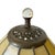 Antique Edwardian Ornate Cast Metal Lamp W/Stained Slag Glass Shade ...