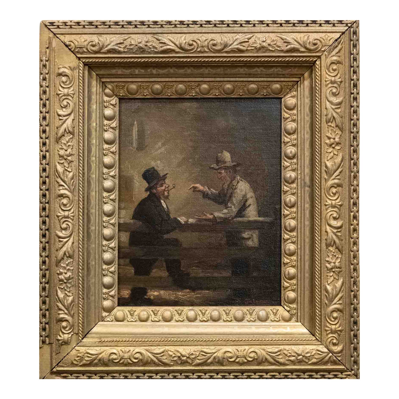 Late 19th Century Painting of Two Classic Men Attributed to Eastman ...