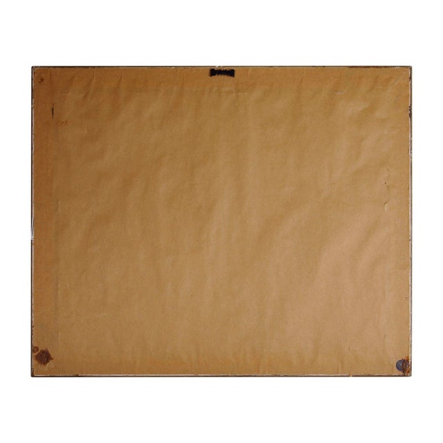 Unsigned Missionary House on Pink Sand Oil Painting | Chairish