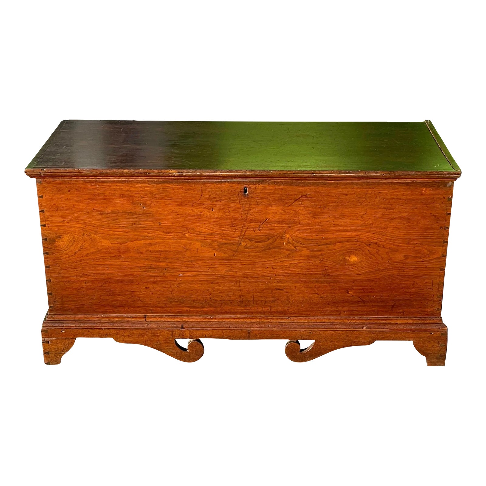 Antique Queen Anne Walnut Southern Blanket Box Circa 1780 - North ...