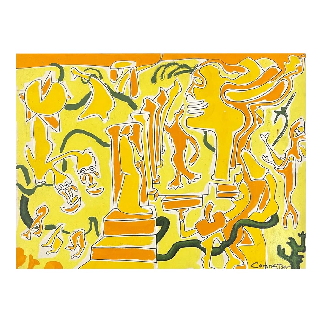 1960s Larry Connatser Modern Painting | Chairish