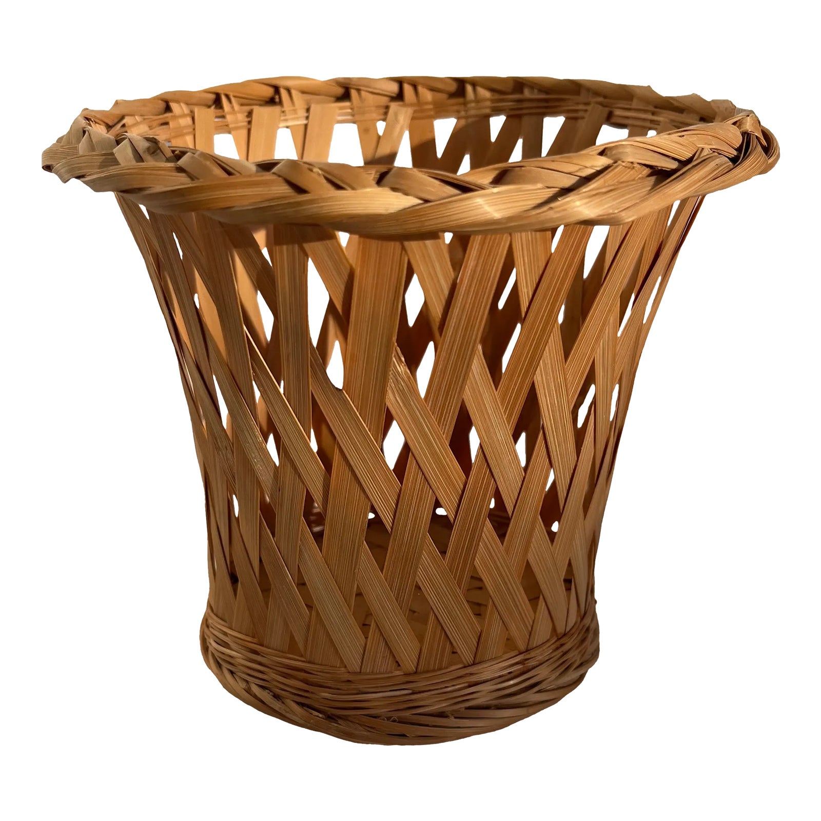 Woven Rattan Cachepot | Chairish