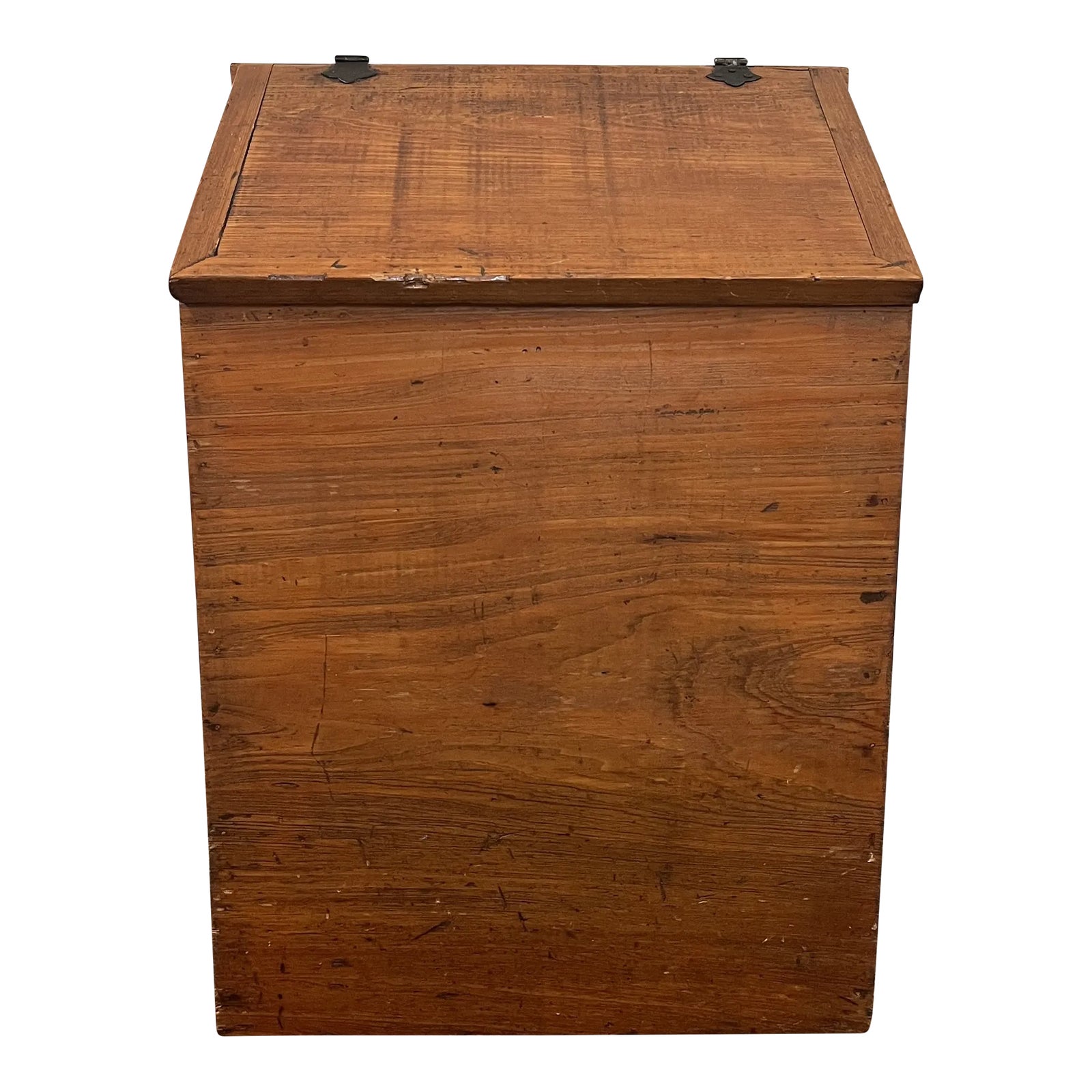 Early 20th Century Primitive Pine Grain Bin | Chairish