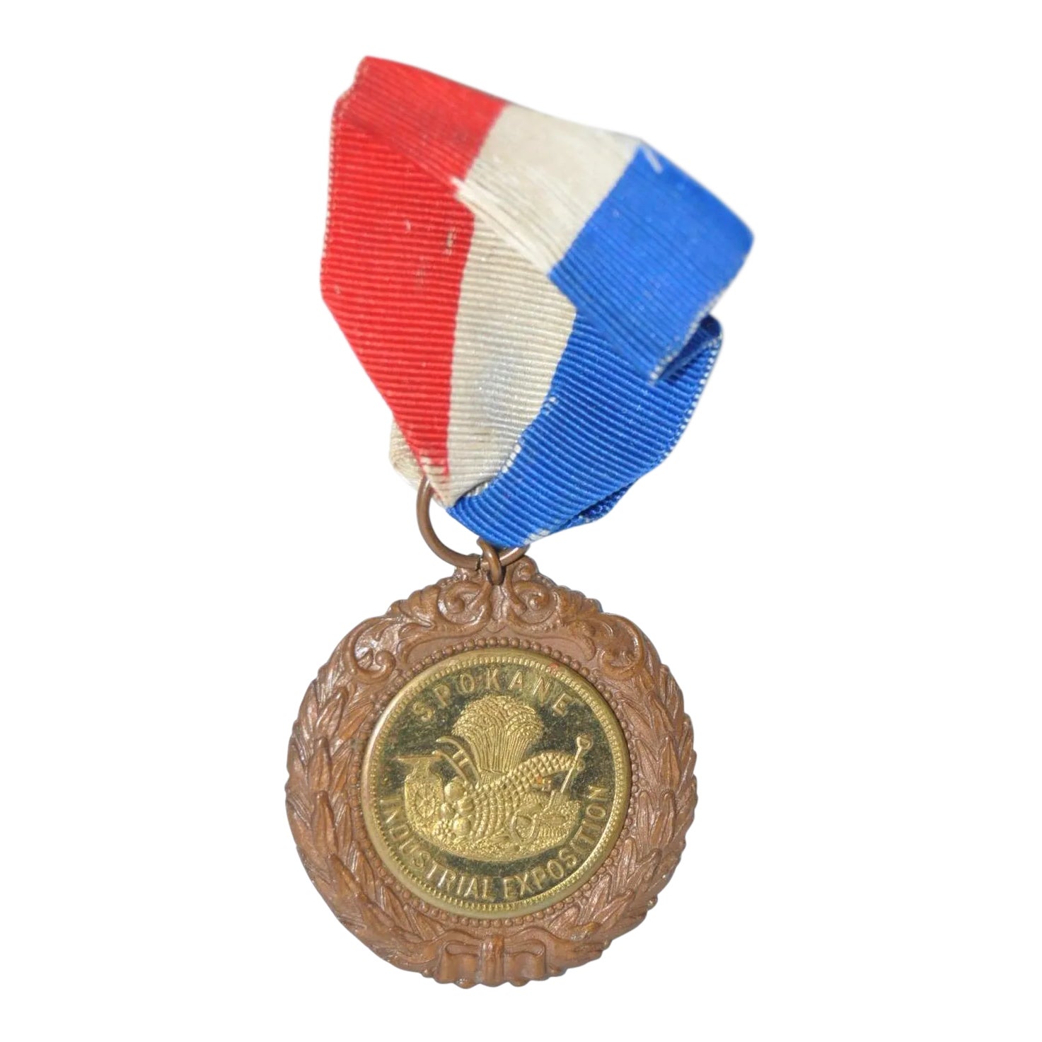 Circa 1899 Historical "Industrial Exposition, Spokane" Gilded Bronze ...