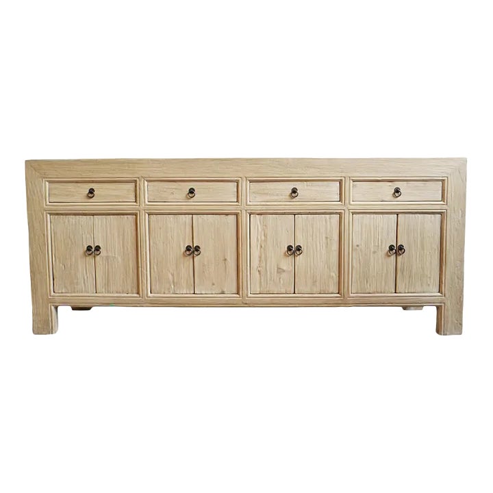 Raw Elm Simple Farmhouse Sideboard | Chairish
