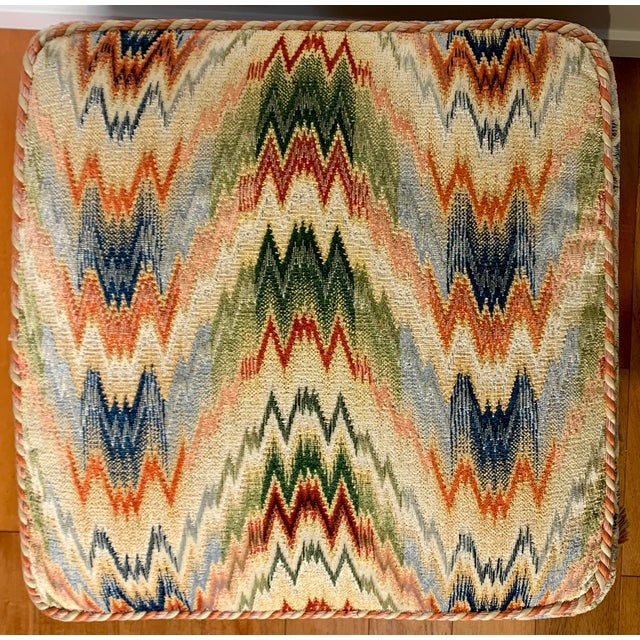 1970s Baker Furniture Co. Large Sculpted Form Ottoman or Pouf With ...