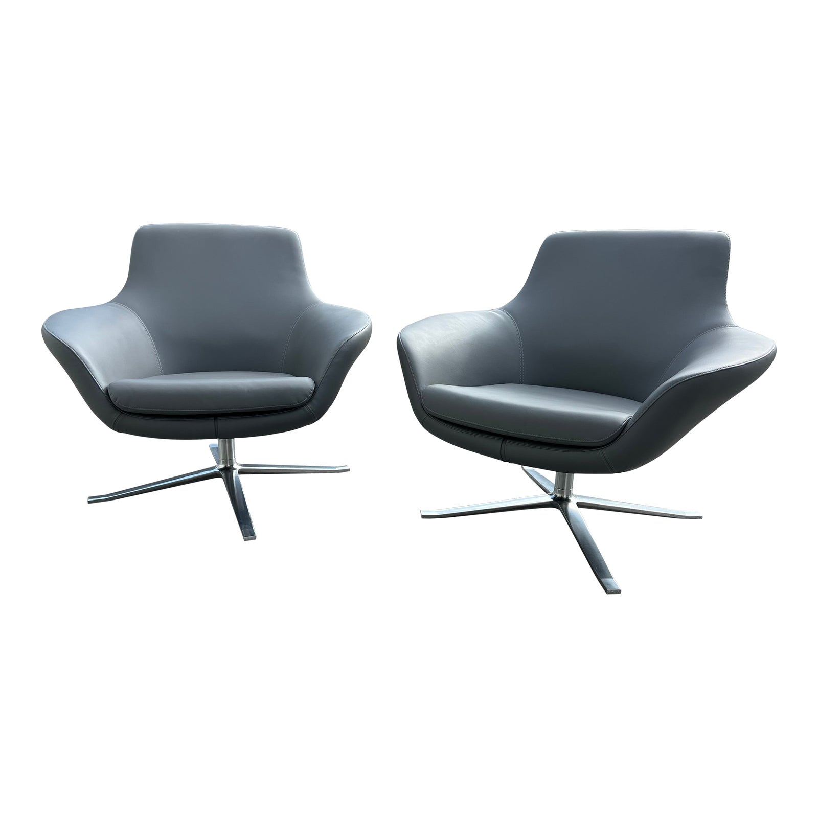Set of 2 Bob Lounge Chairs by Pearson Lloyd for Coalesse/Steelcase ...
