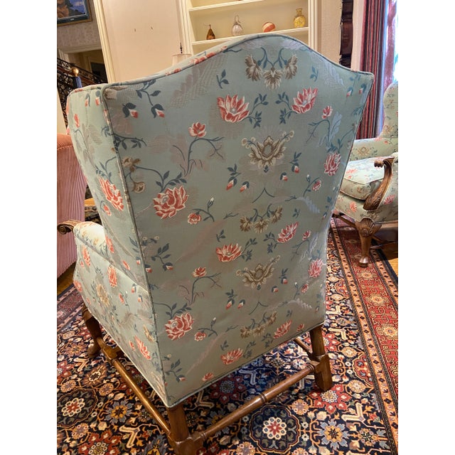 Pair of George II Style Walnut Wing Chairs | Chairish